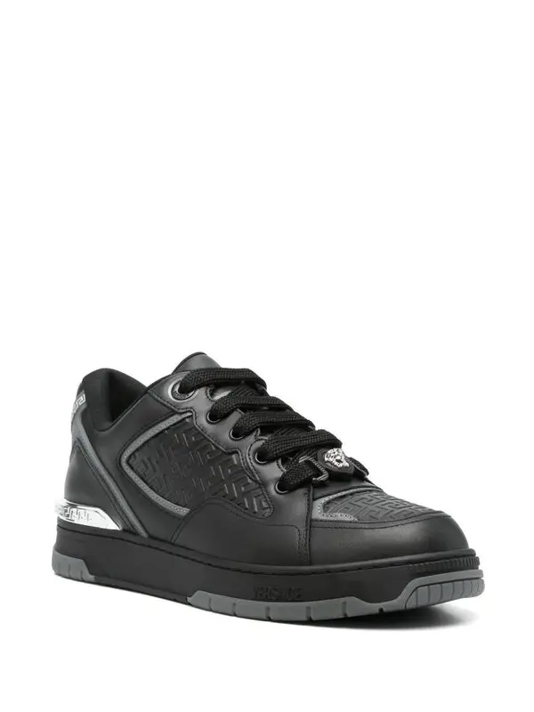 Versace Medusa Biggie Basket Low-top Sneakers - Black