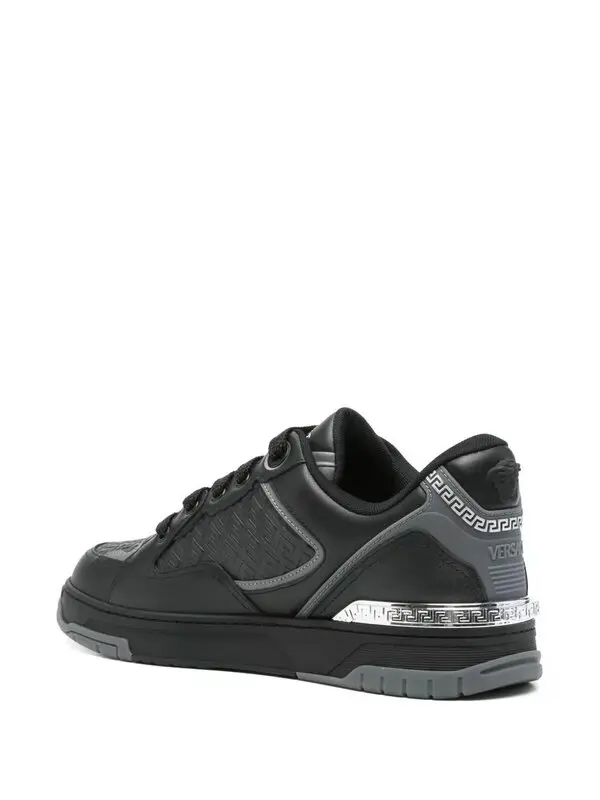 Versace Medusa Biggie Basket Low-top Sneakers - Black