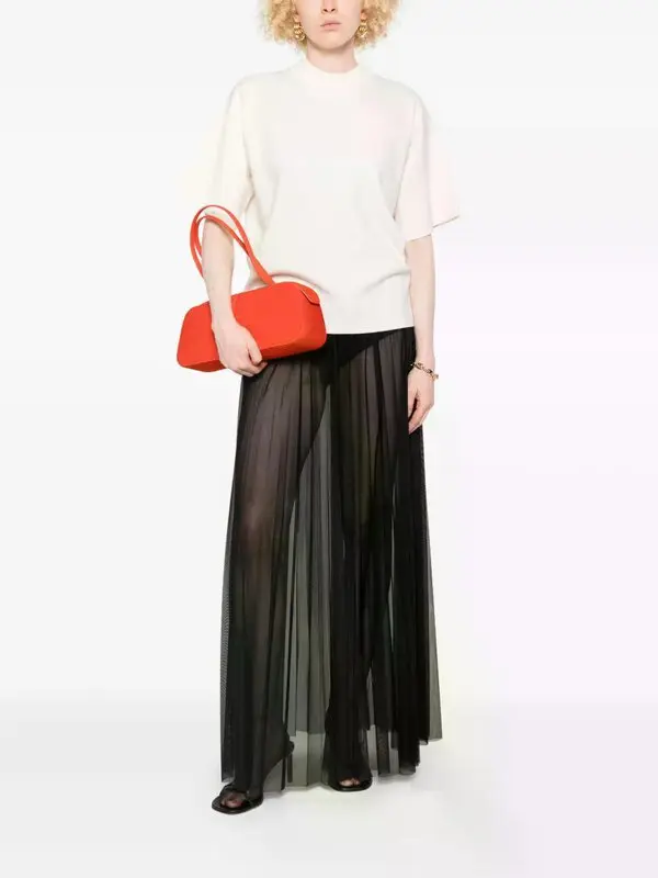 Max Mara Mock-neck T-shirt - Neutrals