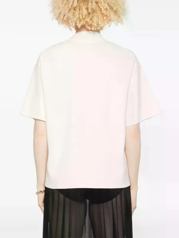 Max Mara Mock-neck T-shirt - Neutrals