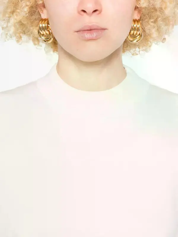Max Mara Mock-neck T-shirt - Neutrals
