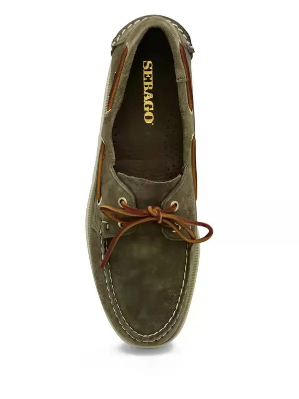 SEBAGO Suede Boat Shoes - Green