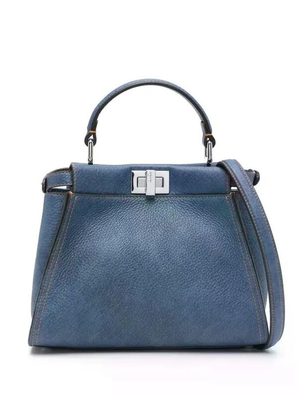 Fendi Mini Peekaboo Tote Bag - Blue