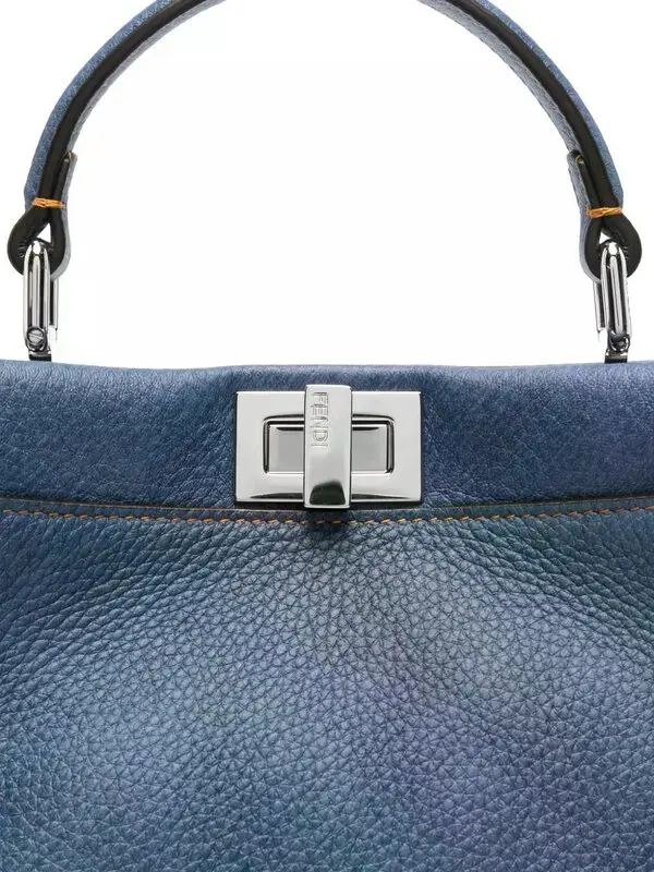 Fendi Mini Peekaboo Tote Bag - Blue