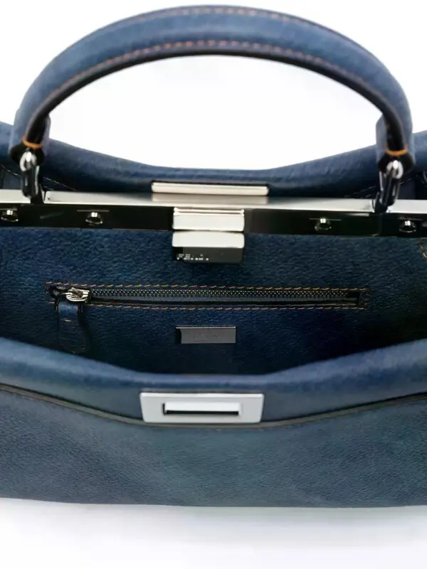 Fendi Mini Peekaboo Tote Bag - Blue