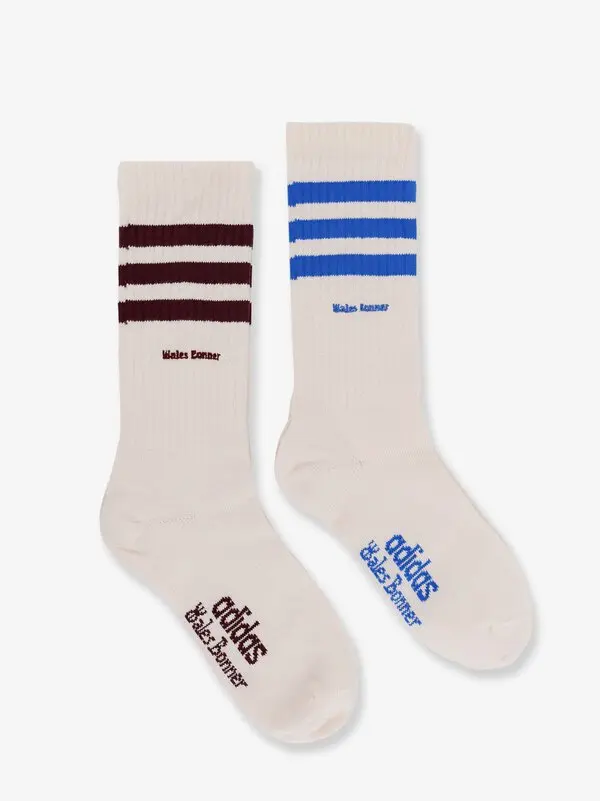 WALES BONNER X ADIDAS Cotton Blend Socks Bipack - White