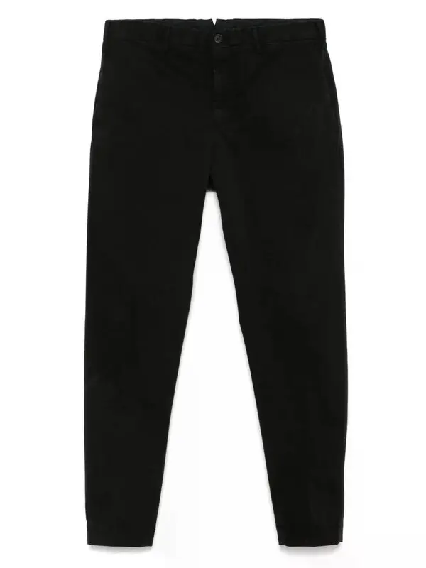 Incotex Pressed-crease Trousers - Black