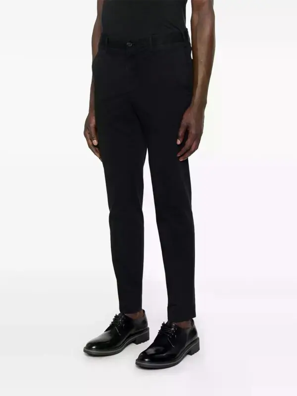 Incotex Pressed-crease Trousers - Black