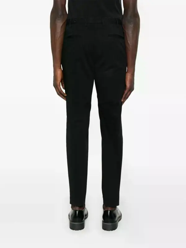 Incotex Pressed-crease Trousers - Black
