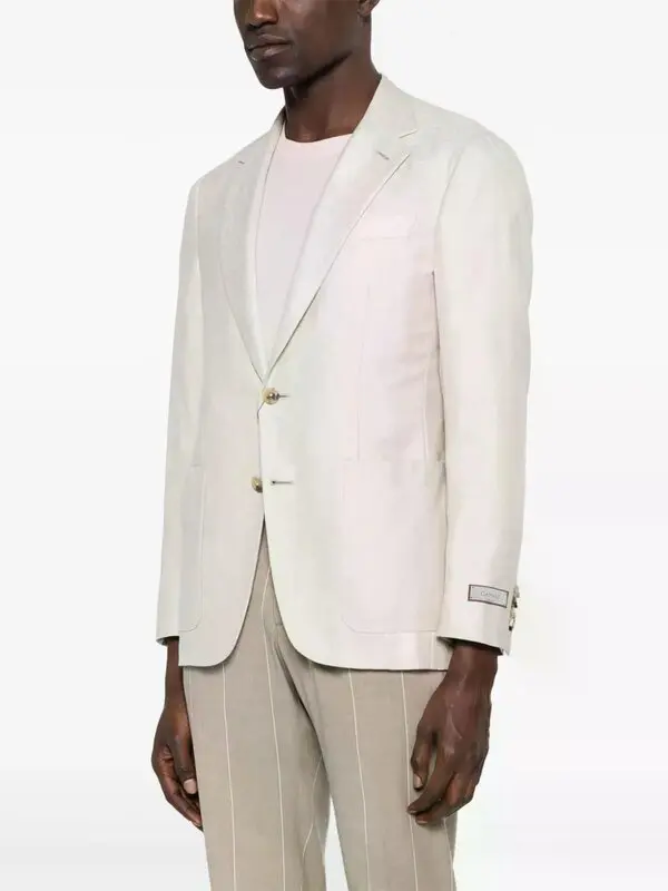 Canali Single-breasted Blazer - Neutrals