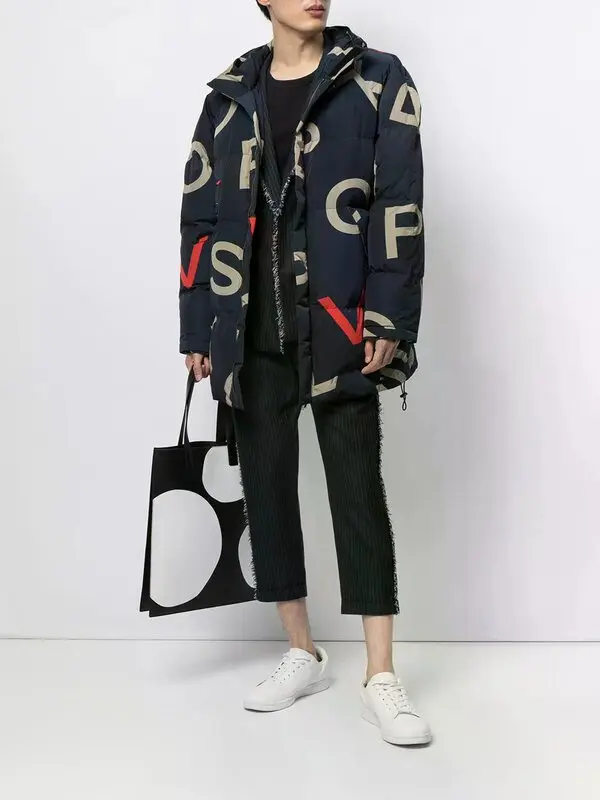 PORTS V Logo-print Oversized Padded Jacket