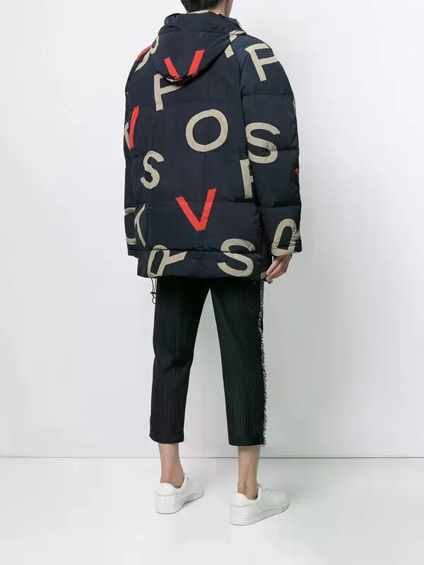 PORTS V Logo-print Oversized Padded Jacket