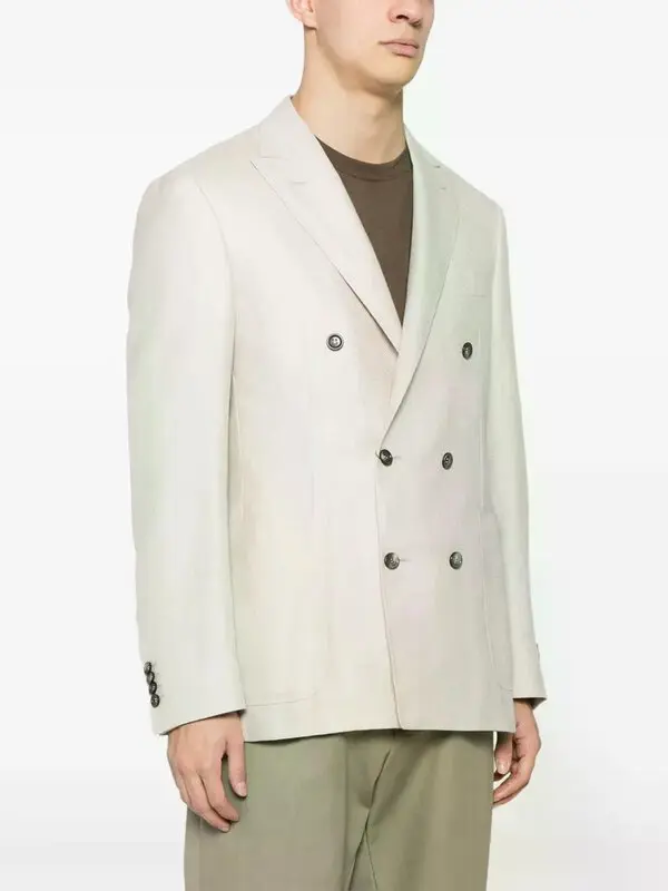 Canali Double-breasted Blazer - Neutrals