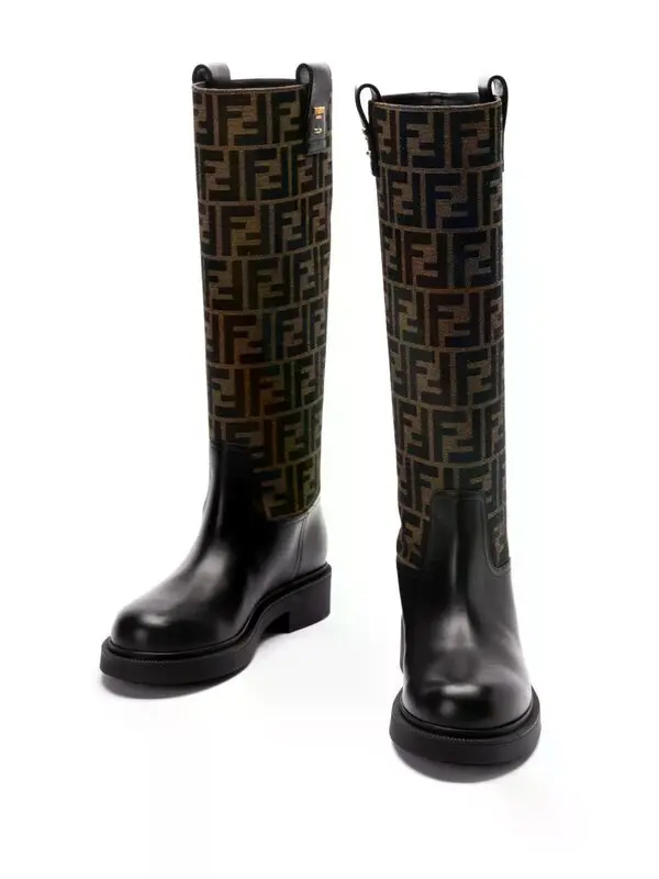 Fendi Filo Jacquard Boots