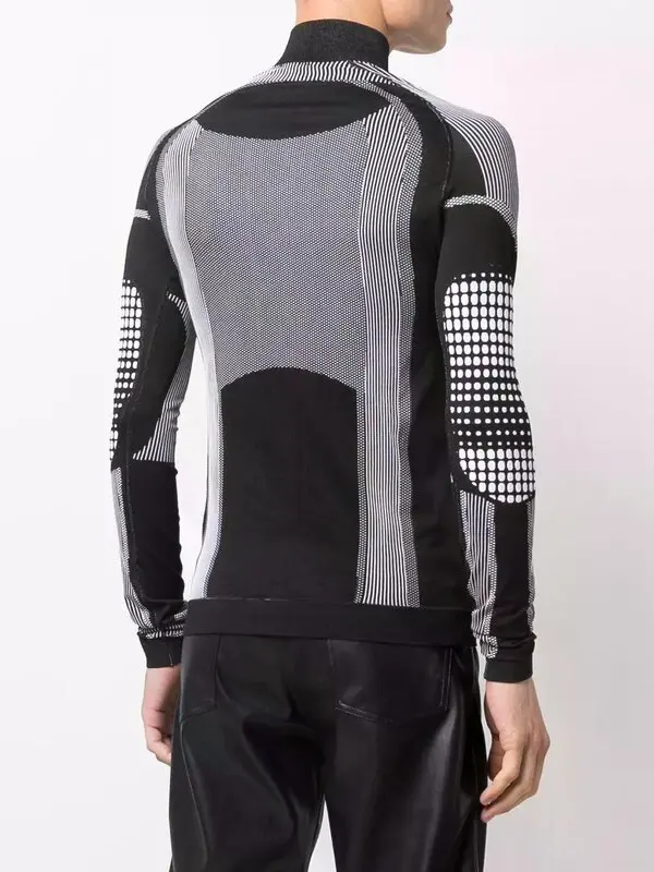 MISBHV High-collar Fitted Top
