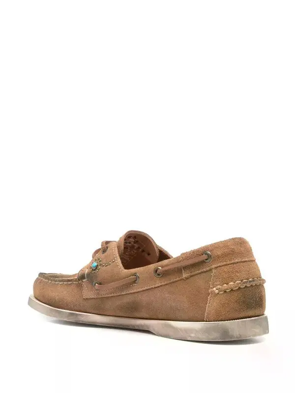 SEBAGO Suede Boat Shoes - Brown