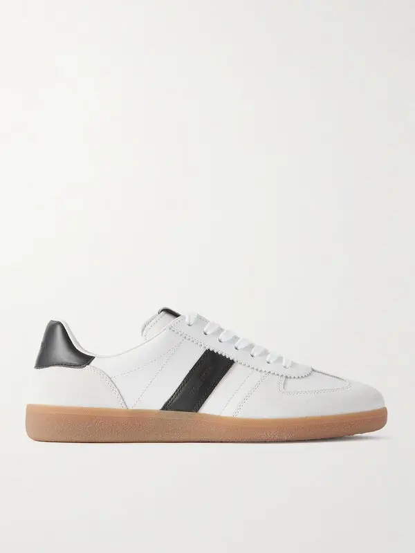 TOM FORD Archer Leather Sneakers - White