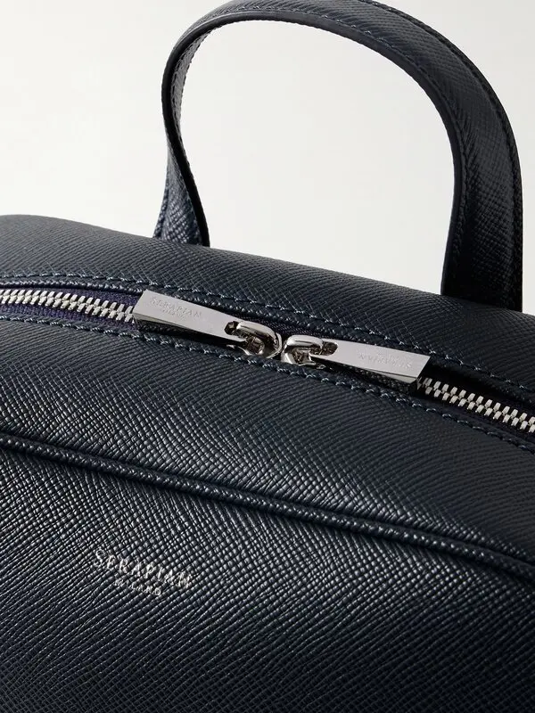 SERAPIAN Evoluzione Cross-grain Leather Backpack