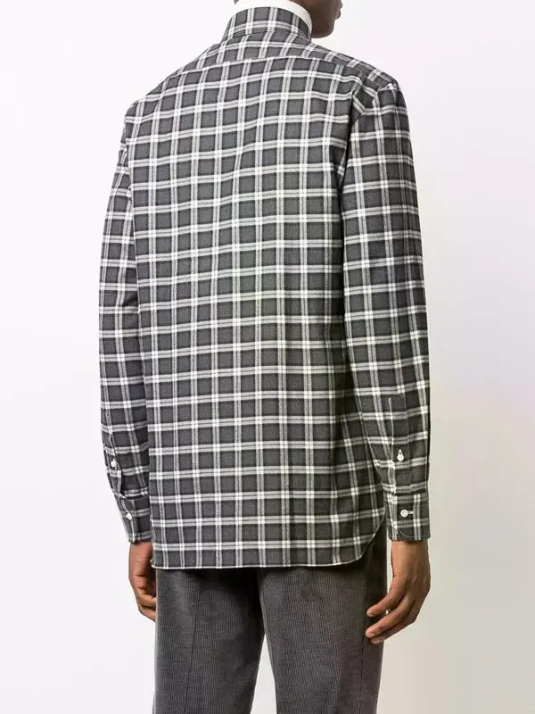 BARBA NAPOLI Plaid-check Print Shirt
