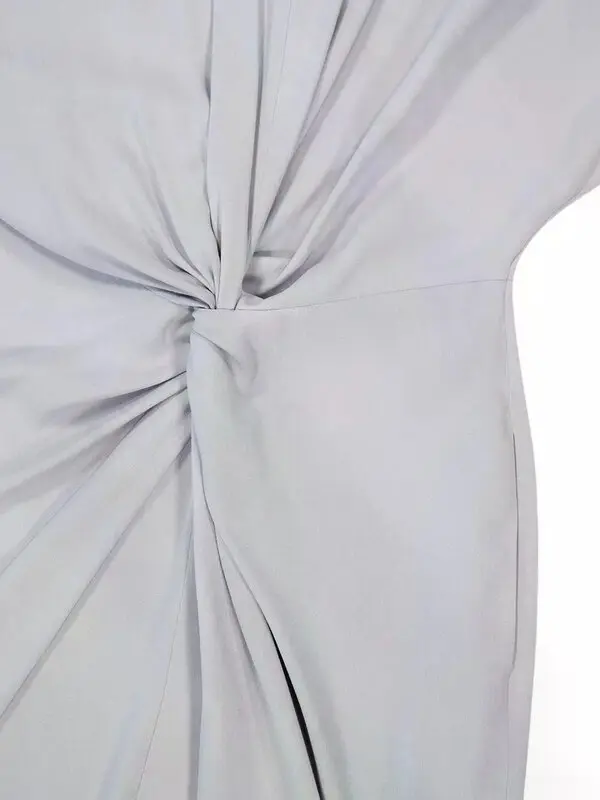Stella McCartney Satin Draped-front Midi Dress