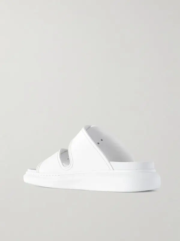 Alexander McQueen Exaggerated-sole Rubber Slides - Neutrals