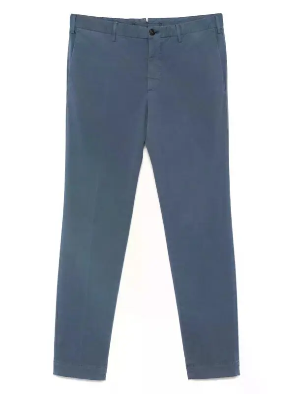 Incotex Tailored Stretch Cotton Trousers - Blue
