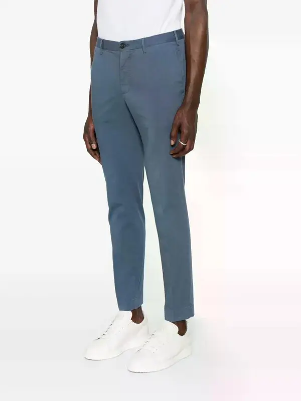 Incotex Tailored Stretch Cotton Trousers - Blue