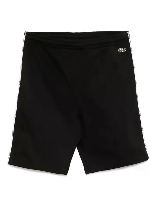 Lacoste Logo Trim Cotton Fleece Shorts