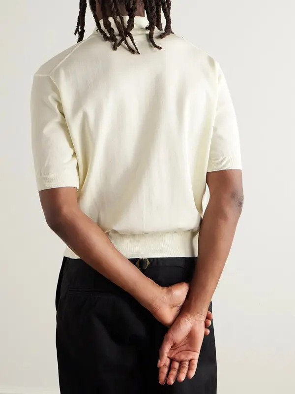 Kapital Jacquard-knit Polo Shirt