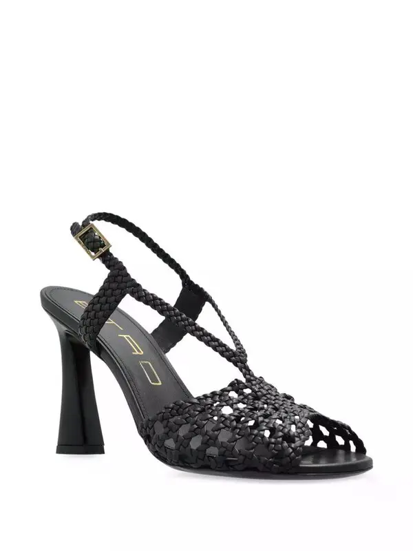 Etro 100mm Woven Heeled Sandals