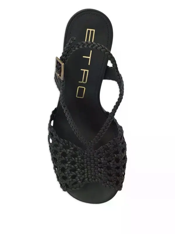 Etro 100mm Woven Heeled Sandals