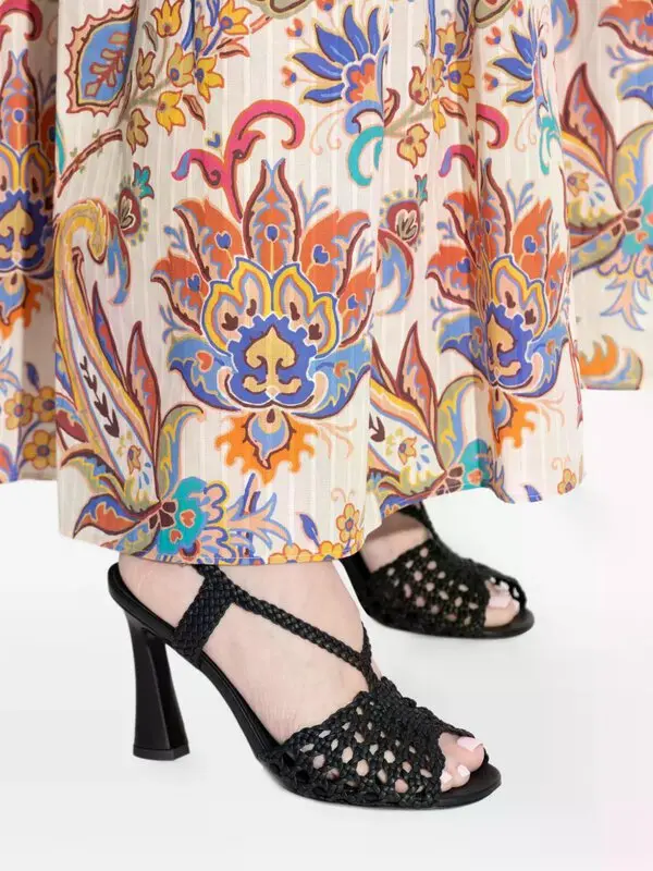 Etro 100mm Woven Heeled Sandals