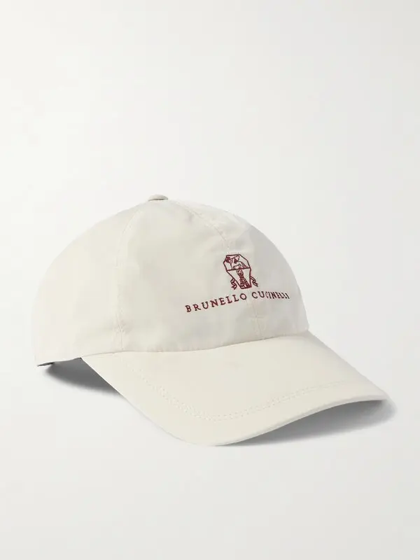 Brunello Cucinelli Logo-embroidered Baseball Cap - White