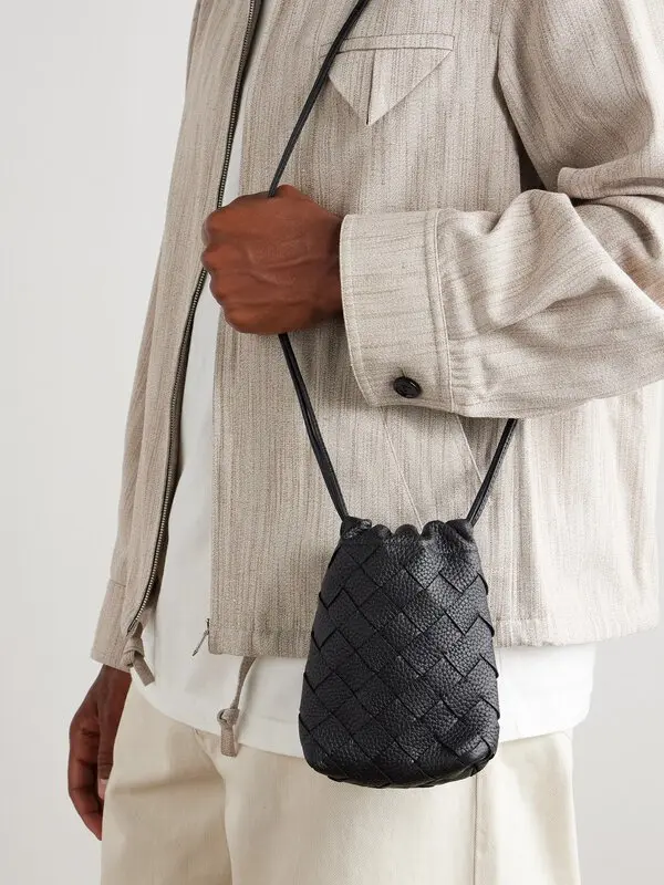 Bottega Veneta Intrecciato Full-grain Leather Pouch
