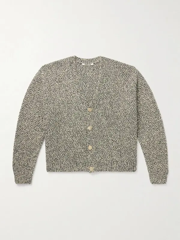 Auralee Cotton And Cashmere-blend Cardigan