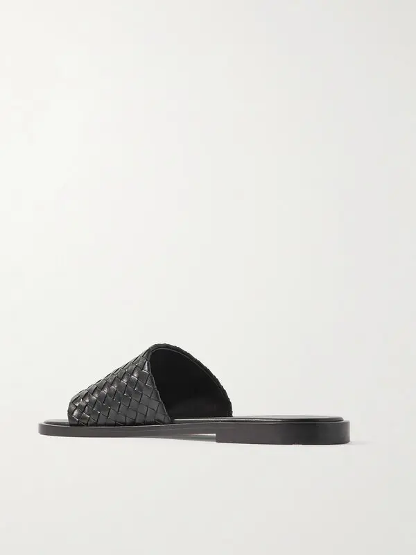 Bottega Veneta Intrecciato Leather Slides