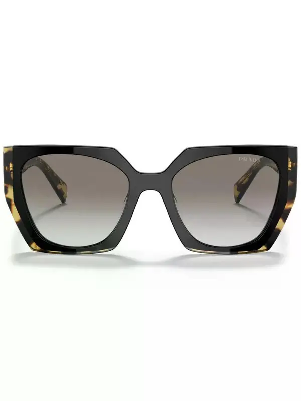 Prada Tortoiseshell-effect Square Sunglasses - Black