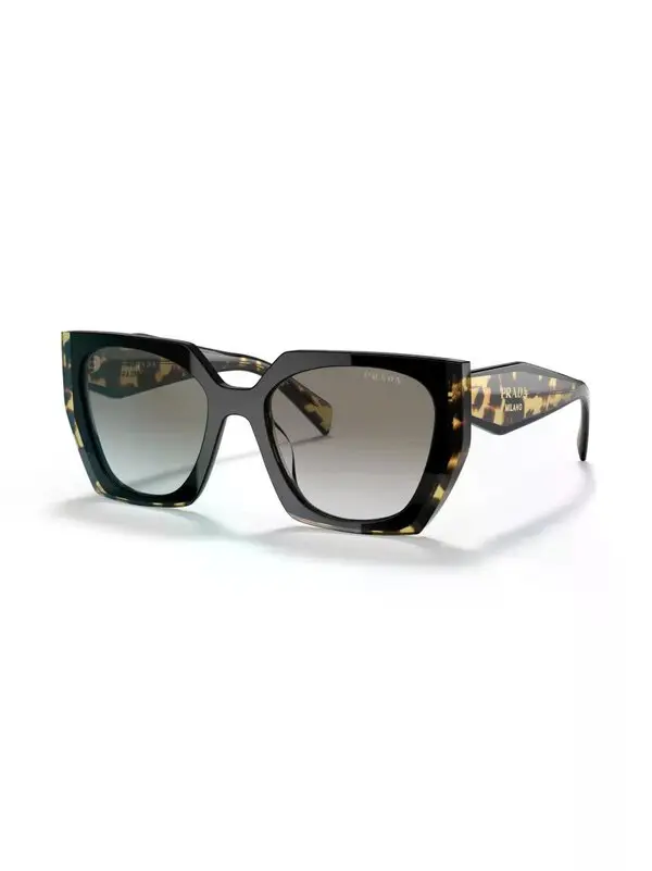 Prada Tortoiseshell-effect Square Sunglasses - Black