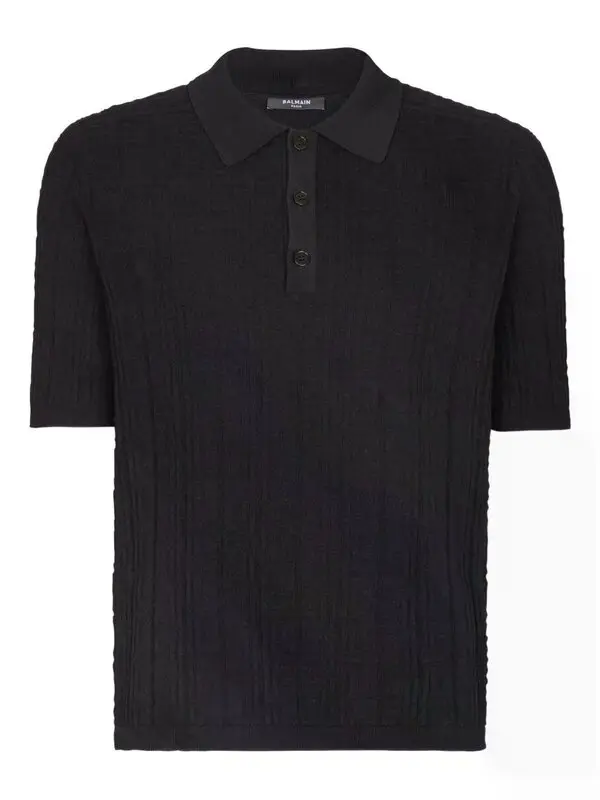 Balmain Knitted Polo Shirt