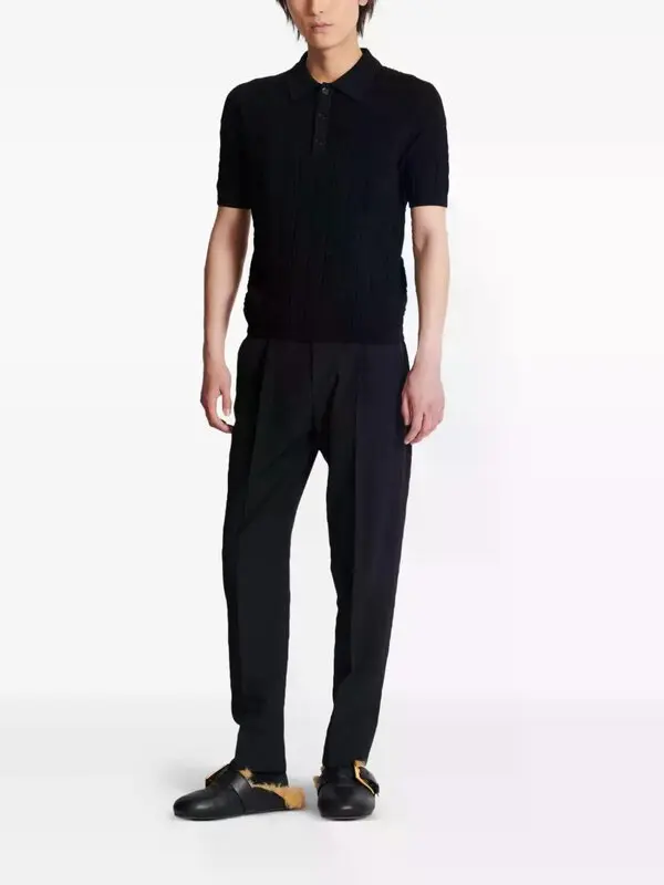 Balmain Knitted Polo Shirt