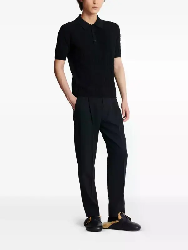 Balmain Knitted Polo Shirt