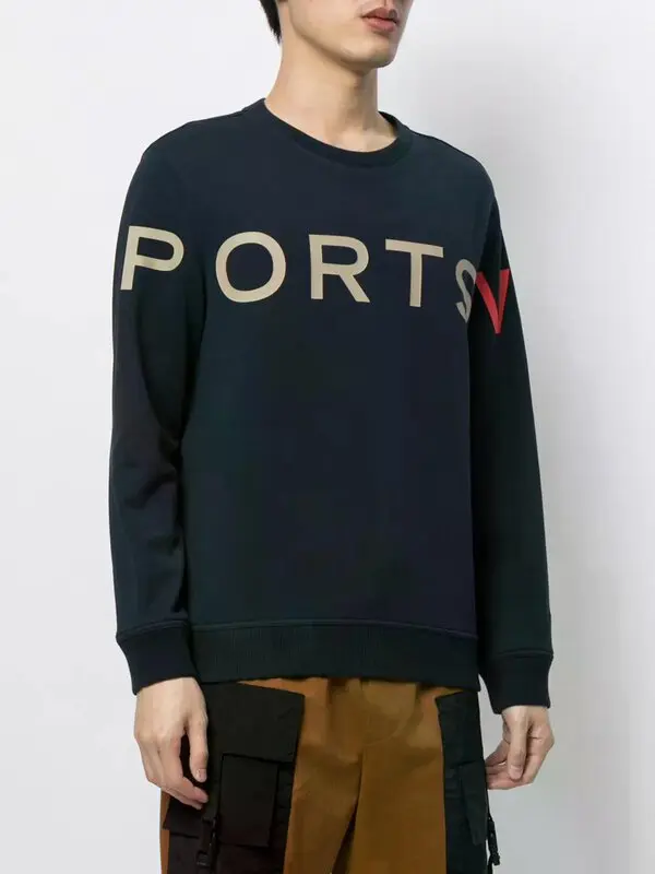 PORTS V Logo-print Cotton Sweatshirt