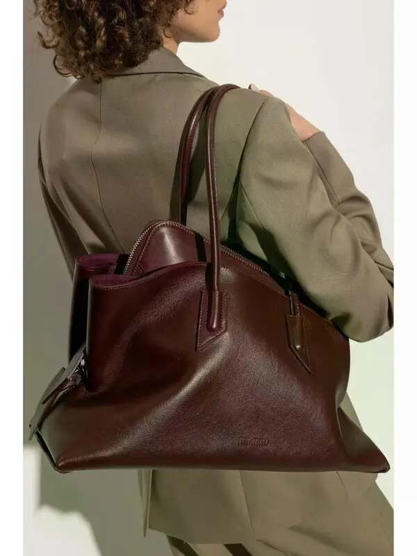 Attico La Passeggiata Medium Tote Bag - Red