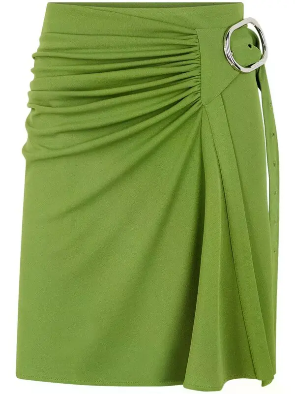 Rabanne Draped Crepe Wrap Skirt