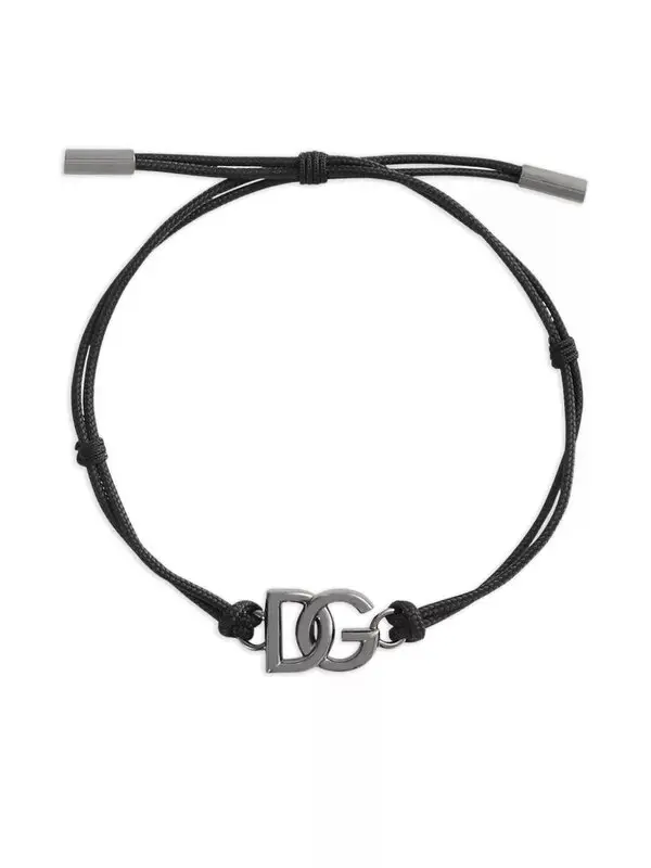 Dolce & Gabbana Logo-plaque Bracelet - Silver