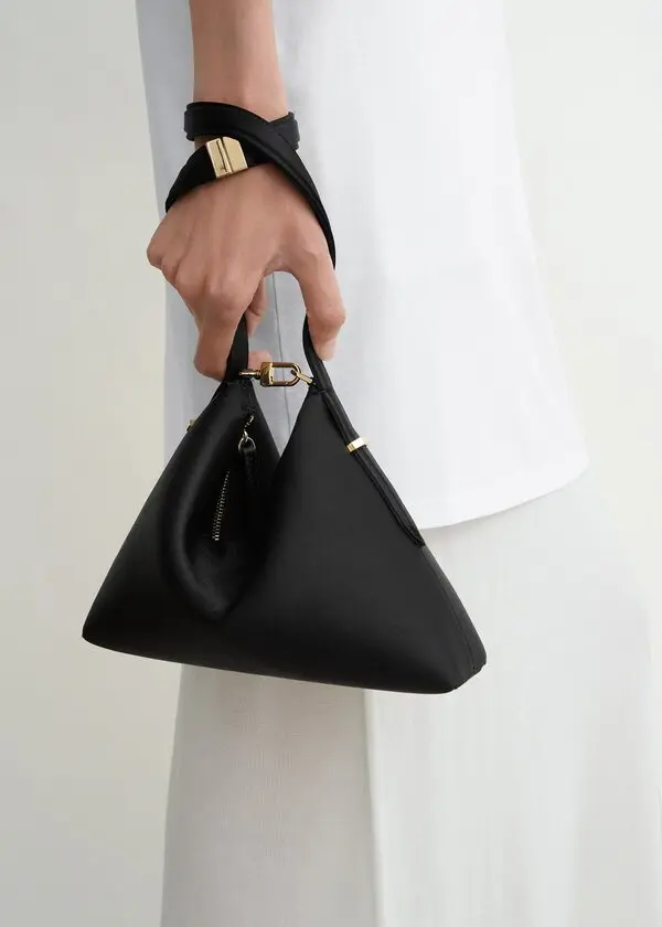 TOTEME Bevel Satin Wristlet