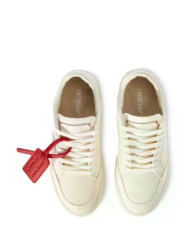 Off-White Low Vulcanized Canvas Sneakers - Neutrals