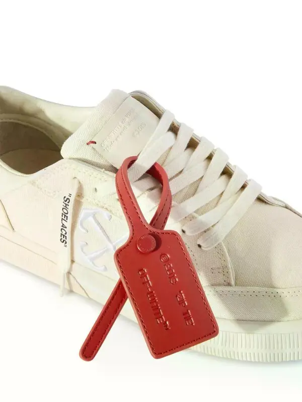 Off-White Low Vulcanized Canvas Sneakers - Neutrals