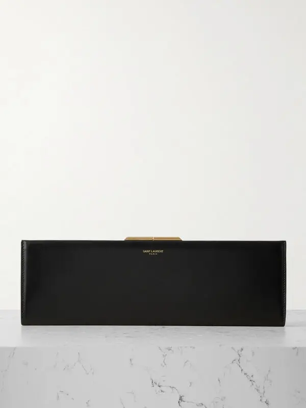 Saint Laurent Midnight Leather Clutch