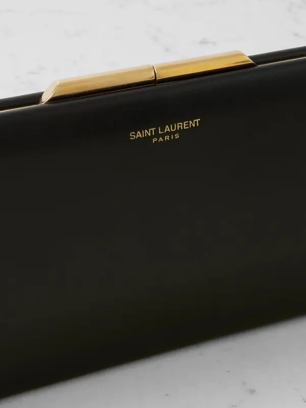 Saint Laurent Midnight Leather Clutch